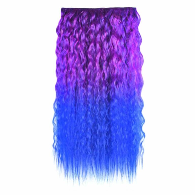 BlackEX | Women’s Fluffy Hair Wig One-Piece Permanent Wave Long Curly ...